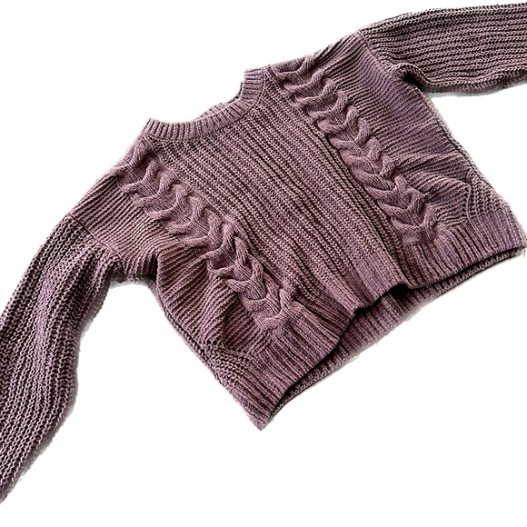 SO | Sweaters | Copper Colored Knitted Cropped Sweater | Poshmark